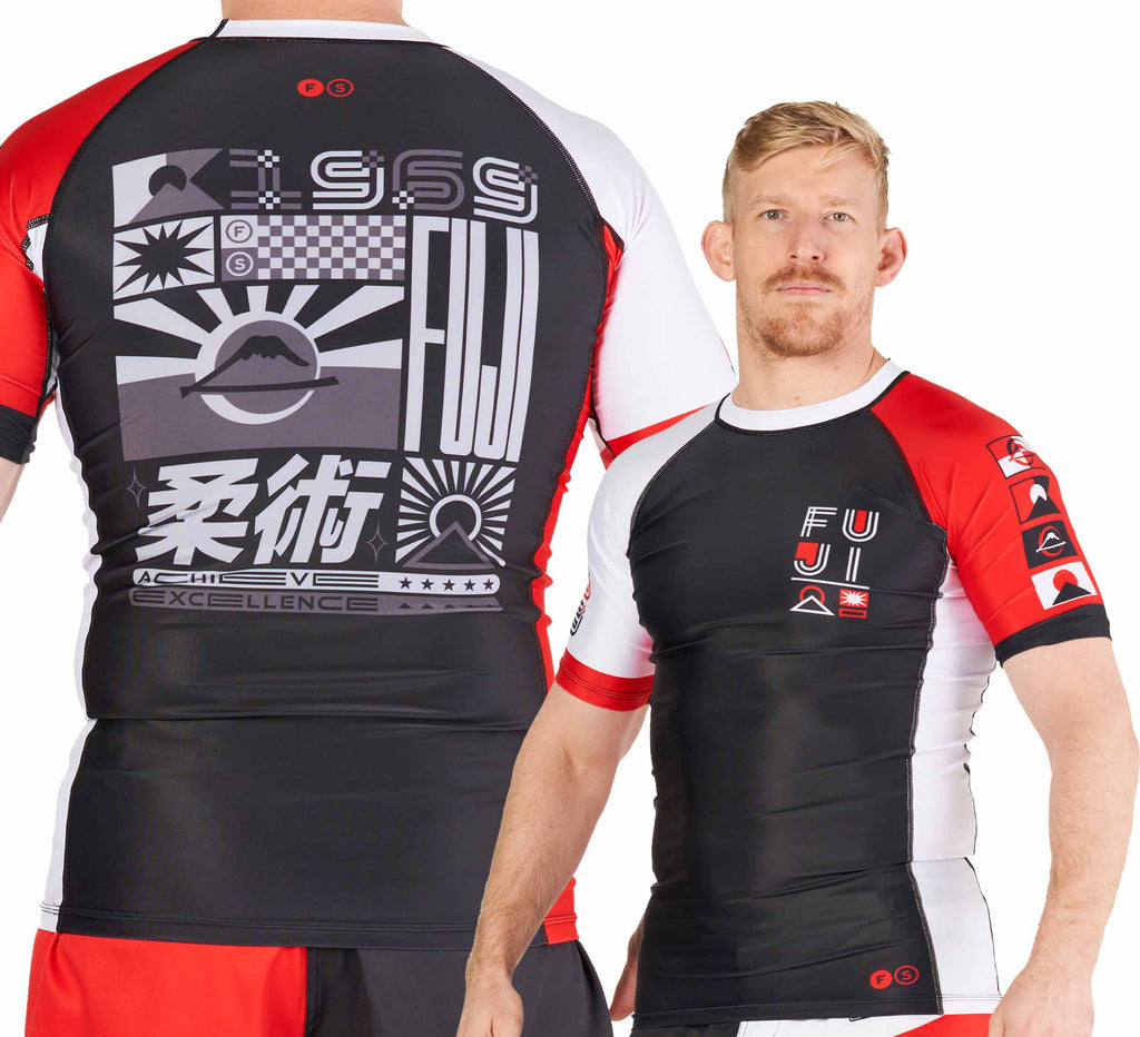 FUJI Flag Rashguard | Durable BJJ & Grappling Gear – Jitsu Armor